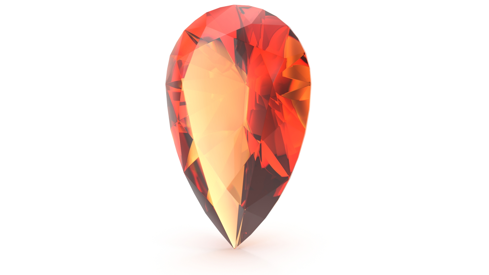 Pear Cut Imperial Topaz 3D Model - TurboSquid 1867656