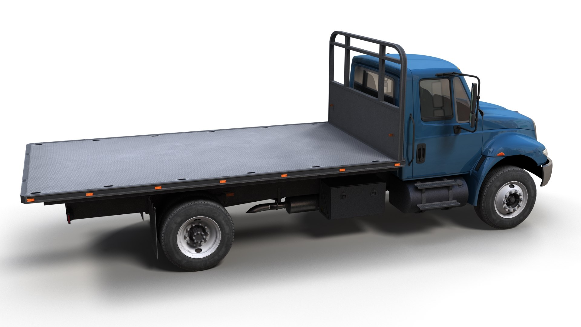 3D International Durastar flatbed truck model - TurboSquid 1964381