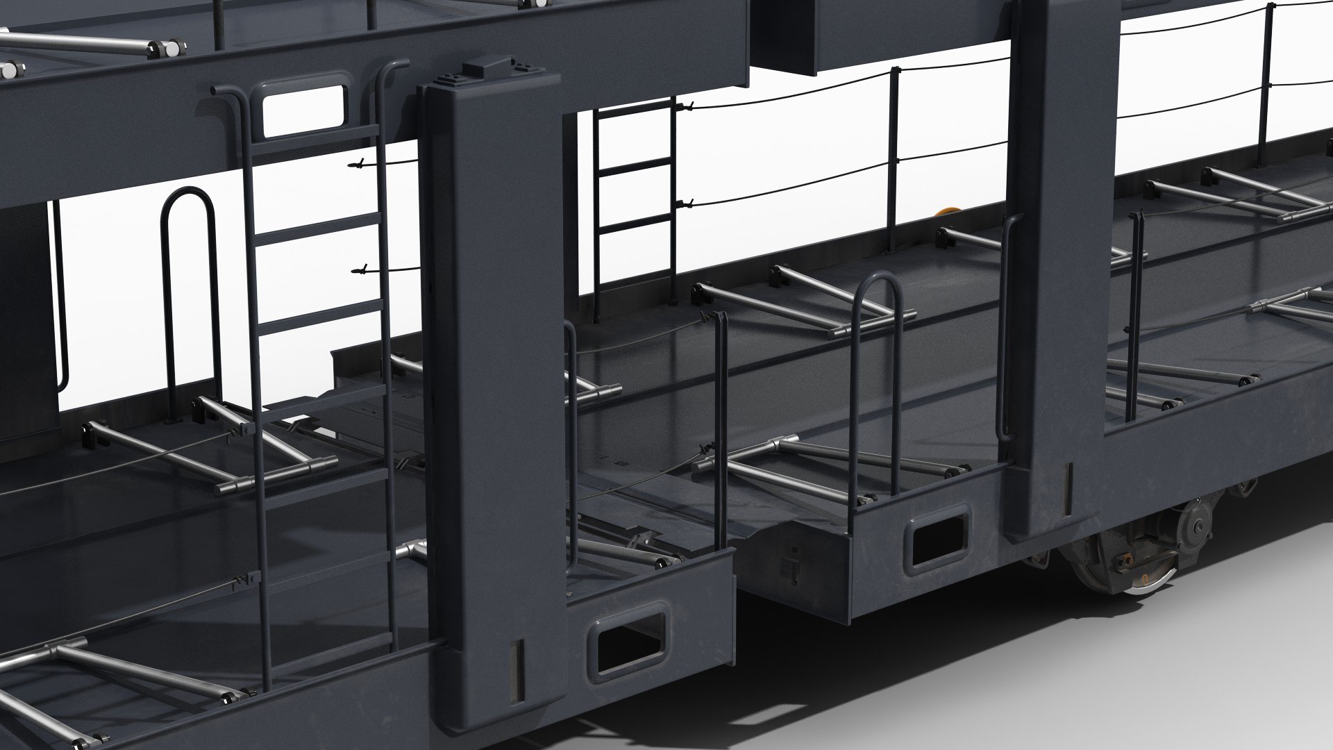 Autorack car transporter auto 3D model - TurboSquid 1687400