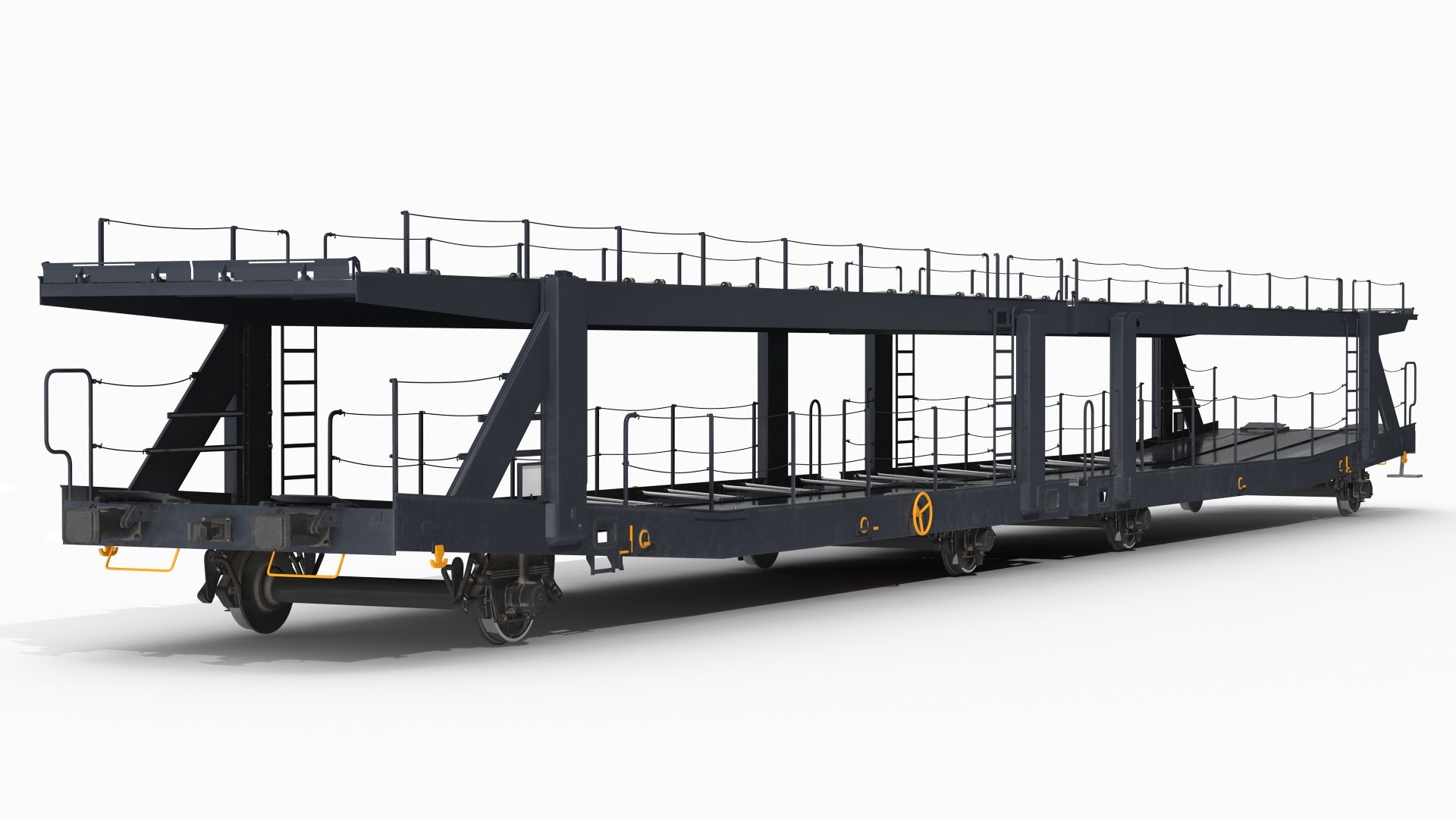 Autorack car transporter auto 3D model - TurboSquid 1687400