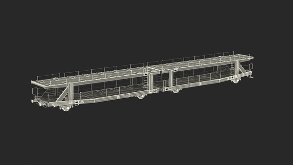 Autorack car transporter auto 3D model - TurboSquid 1687400