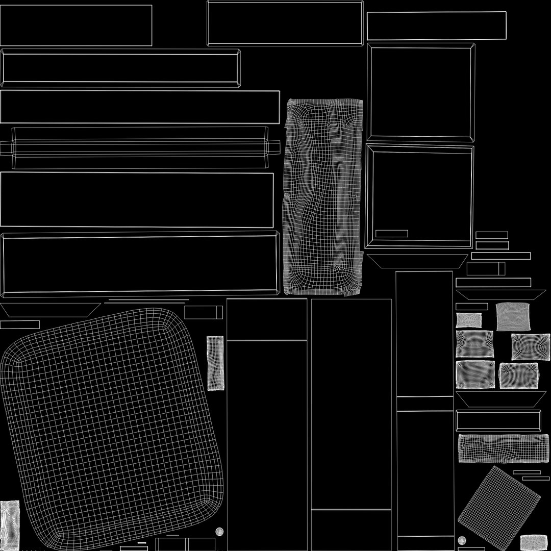 Bed Unreal Unity 3d Model