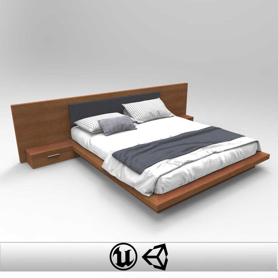 Bed Unreal Unity 3d Model