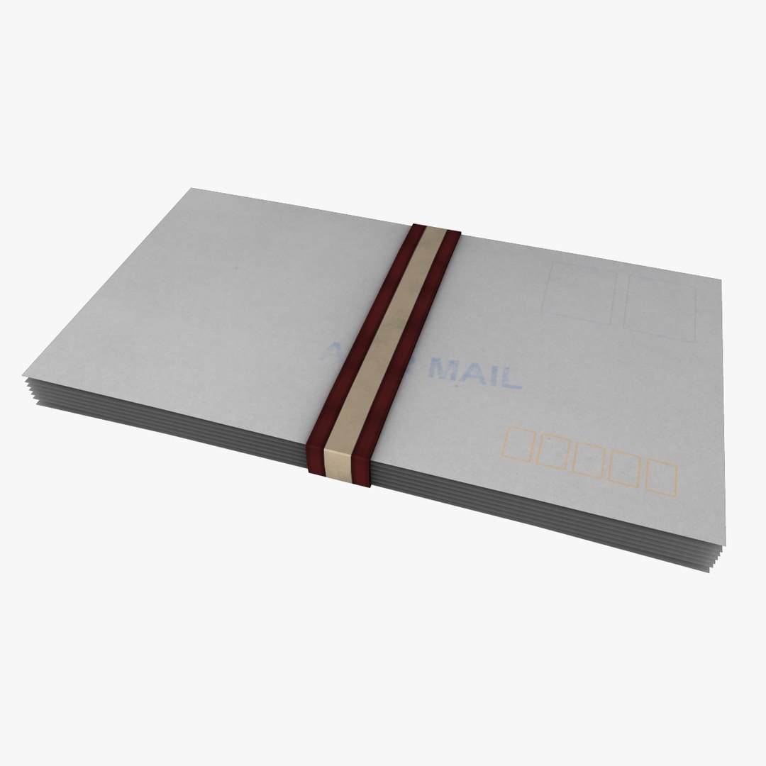 Mail Pack Envelope Package 3d Obj