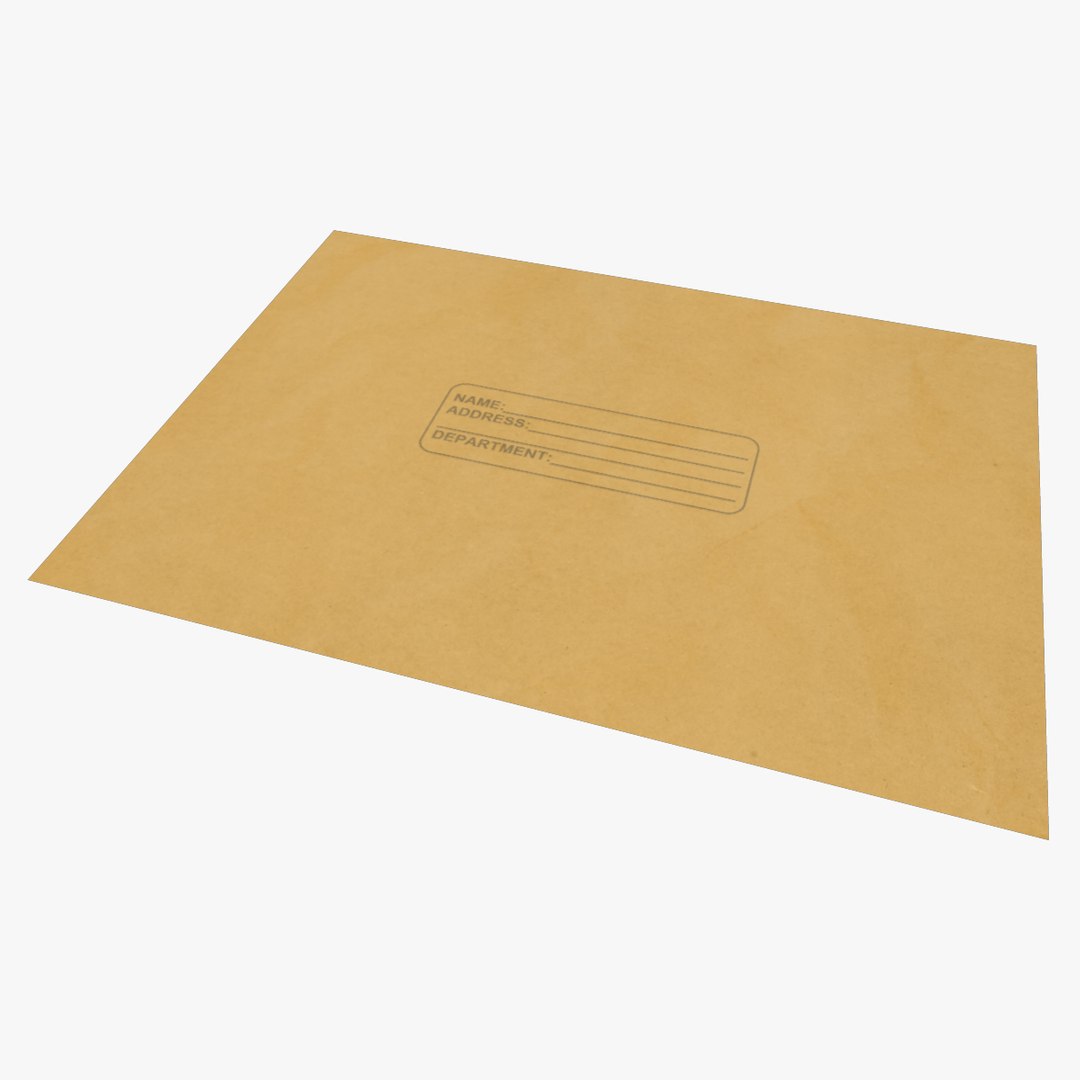 Mail Pack Envelope Package 3d Obj