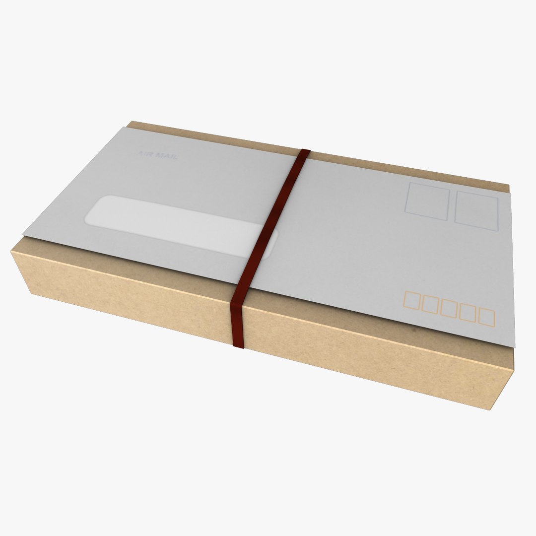Mail Pack Envelope Package 3d Obj