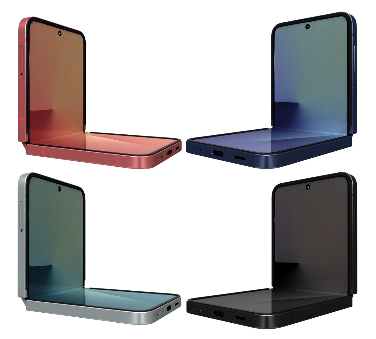 Samsung Galaxy Z Flip7 All Colors 3D Model - TurboSquid 2439239