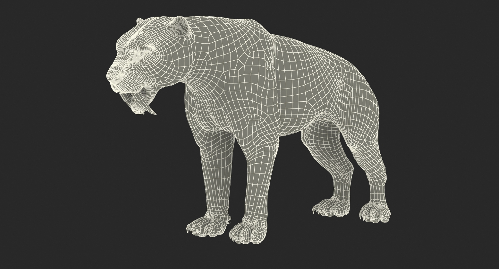 3D Arctic Saber Tooth Cat - TurboSquid 1329522