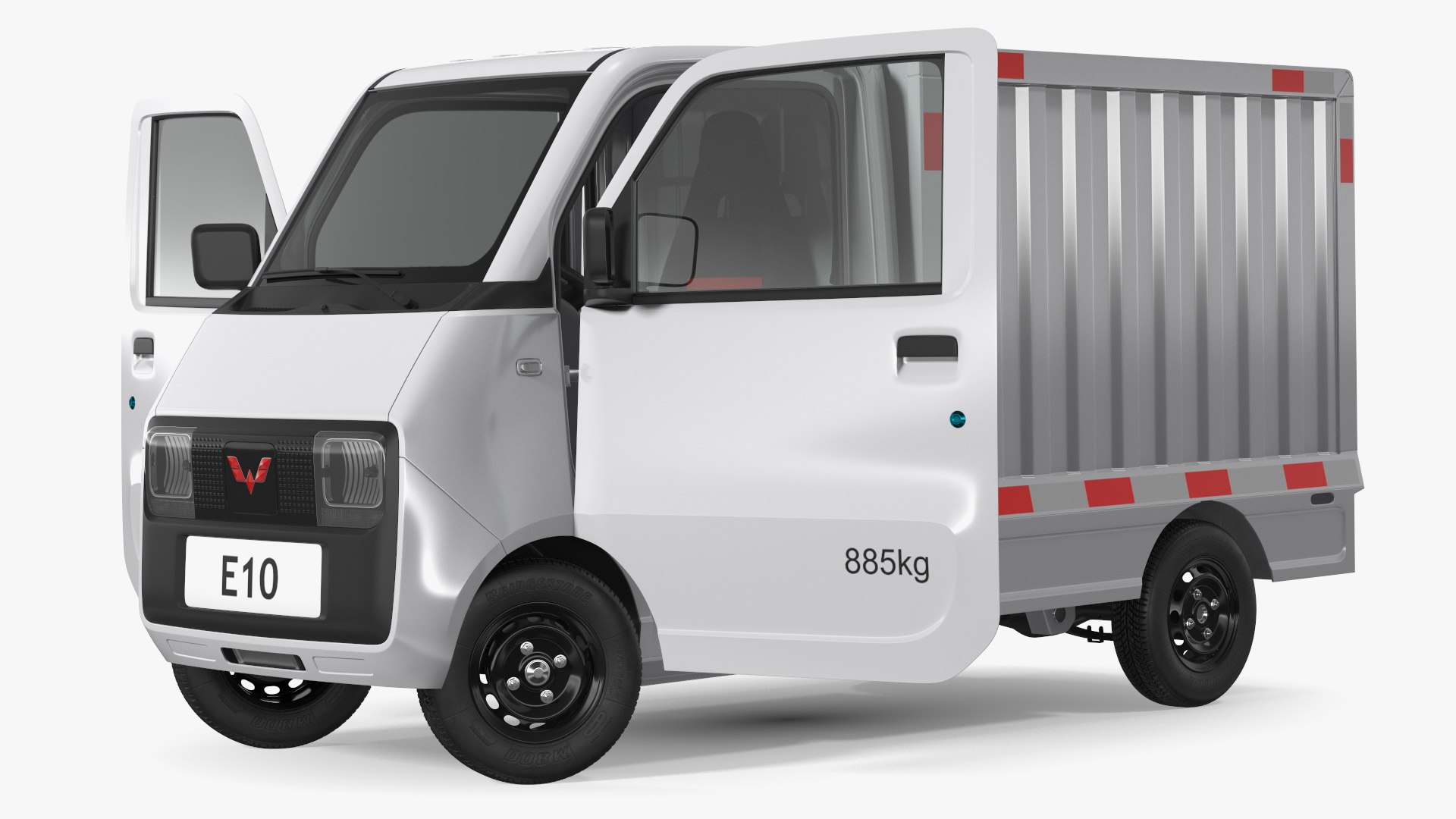 Wuling E10 Mini Truck Grey Color Rigged for Cinema 4D model - TurboSquid 2166896