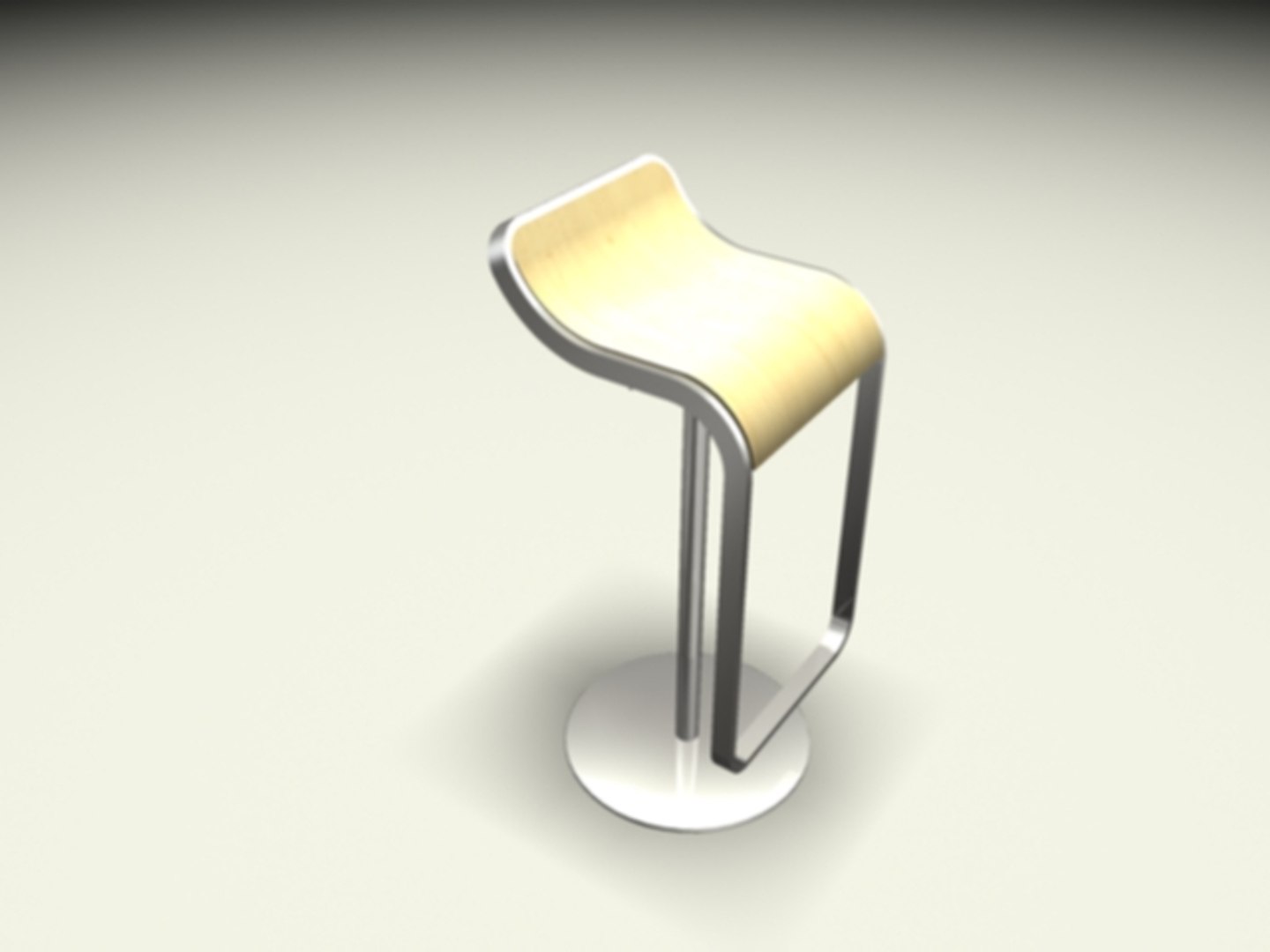 3d model lem piston stool