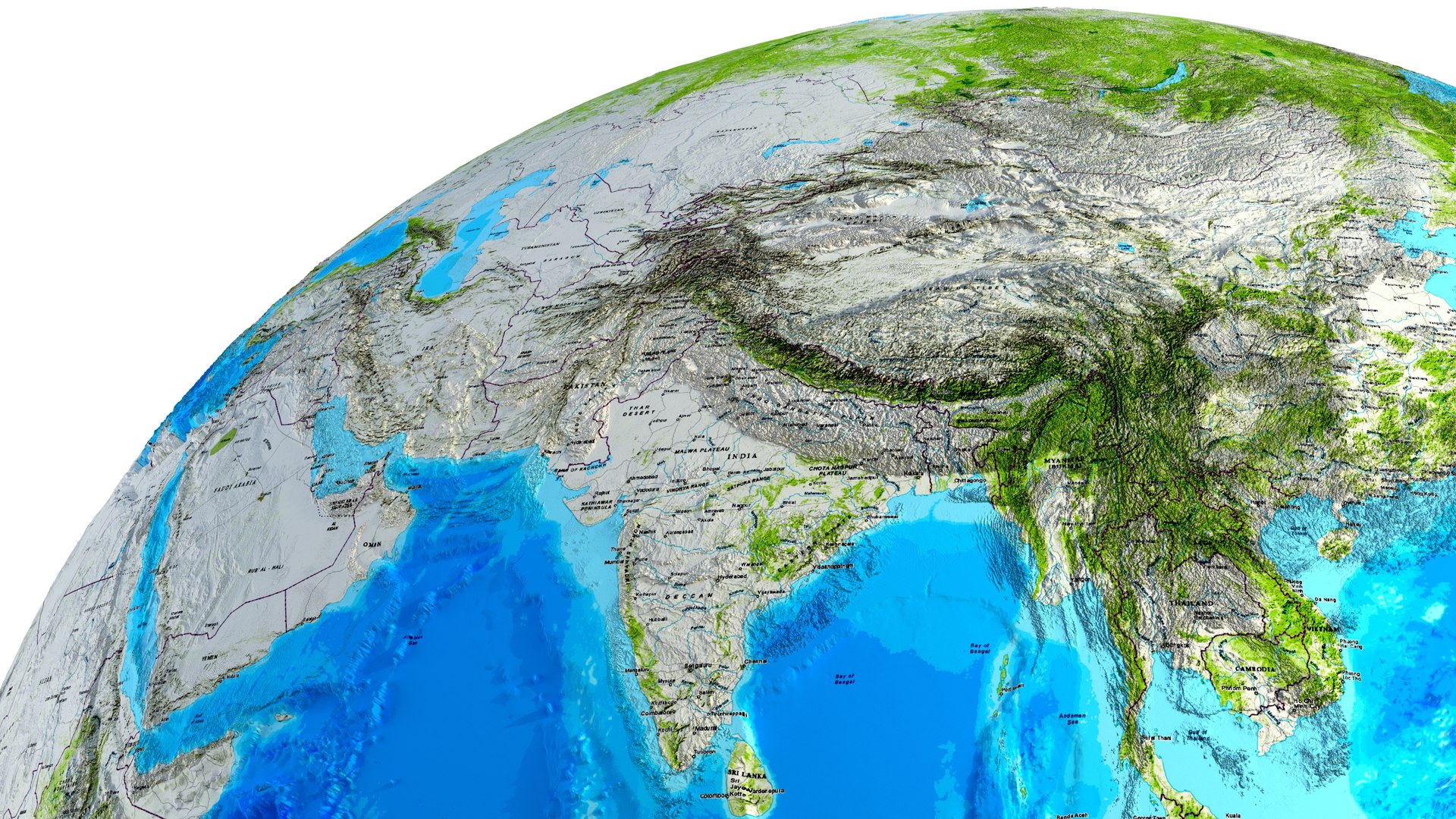 3D Earth Map 3D Globe - TurboSquid 2347356