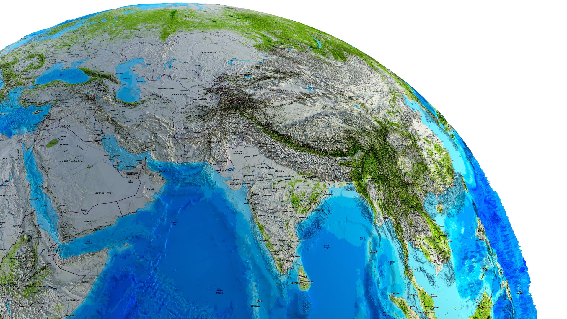 3D Earth Map 3D Globe - TurboSquid 2347356