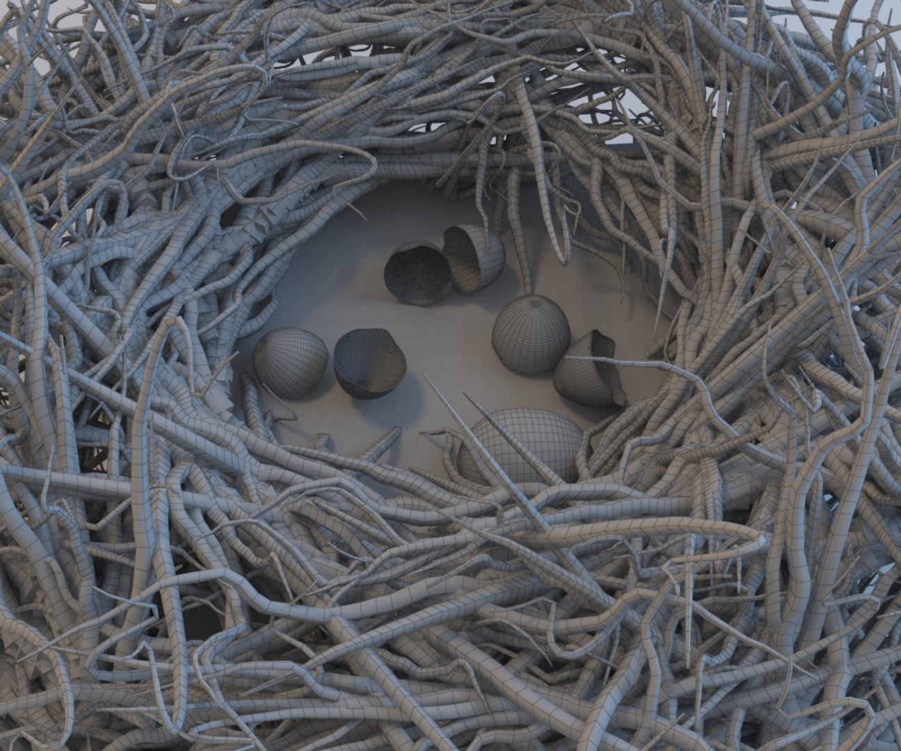 Bird Nest Model | 1146492 | TurboSquid