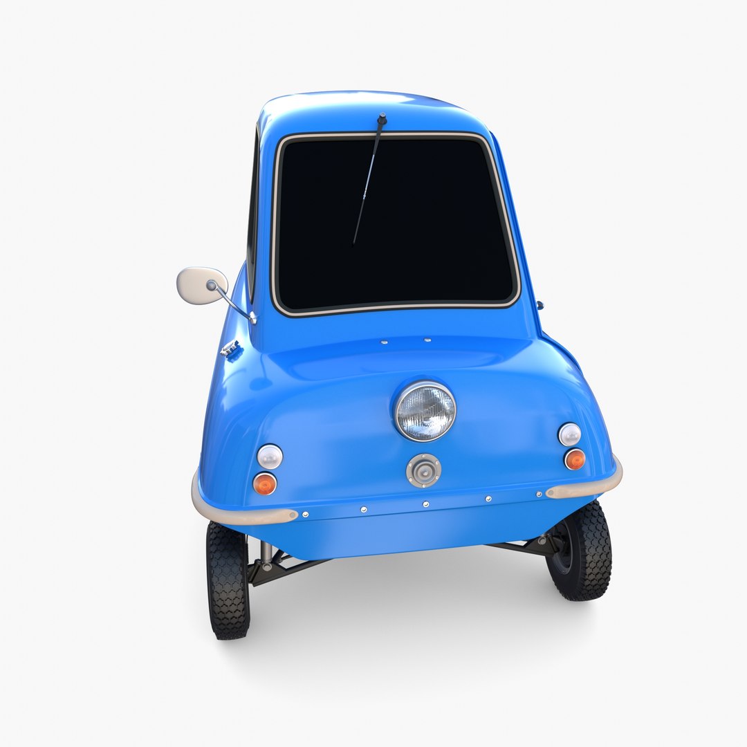 3D Peel P50 Blue With Chassis Model - TurboSquid 1786770