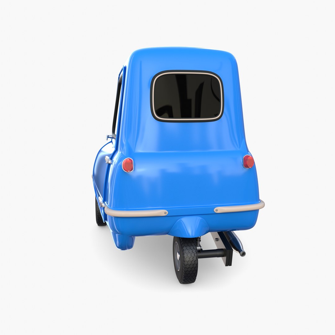 3D Peel P50 Blue With Chassis Model - TurboSquid 1786770