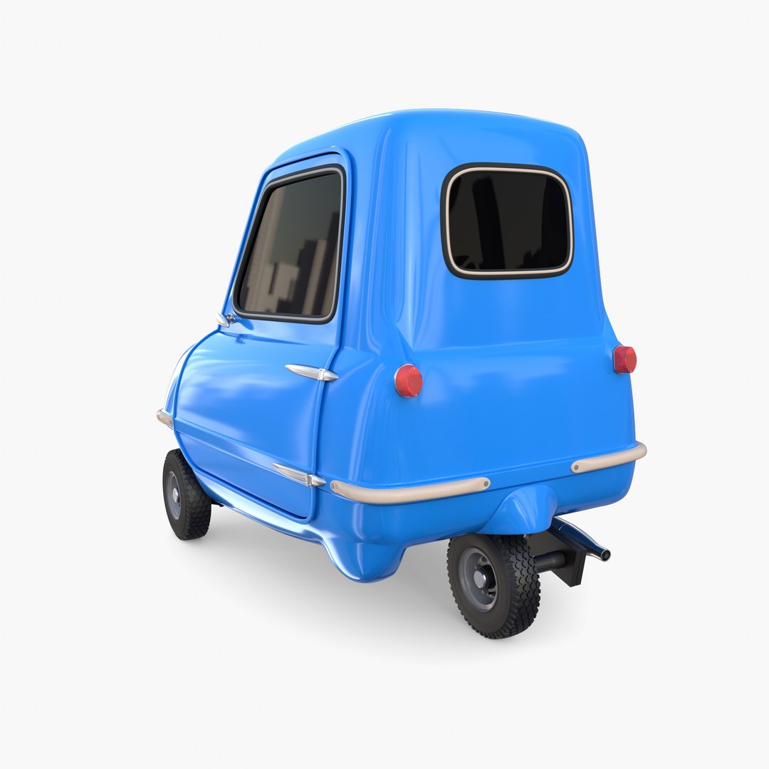3D Peel P50 Blue With Chassis Model - TurboSquid 1786770