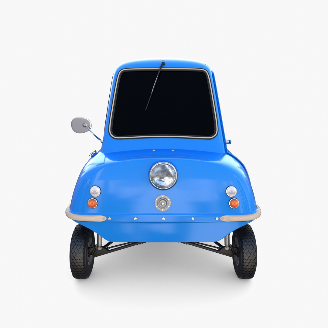 3D Peel P50 Blue With Chassis Model - TurboSquid 1786770