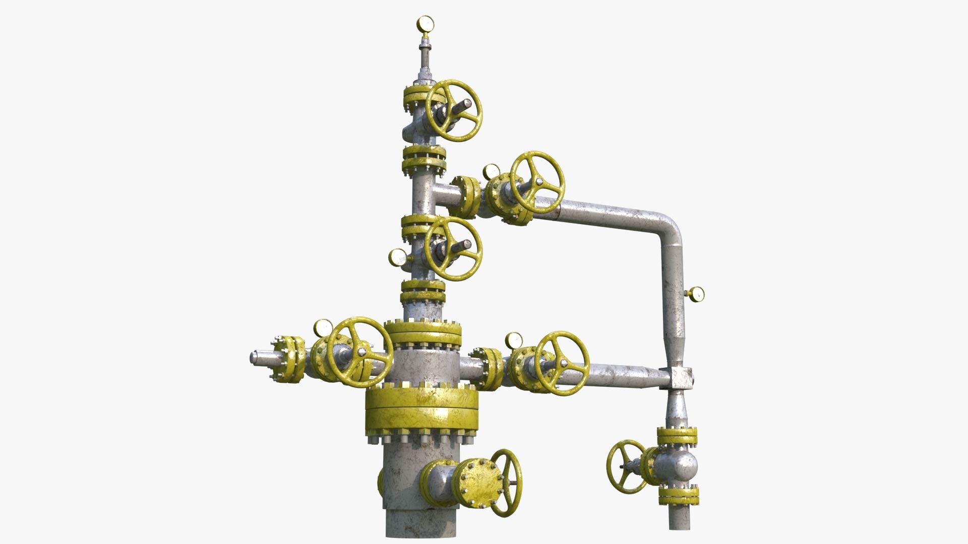 Oil Wellhead Head 3D - TurboSquid 1695558