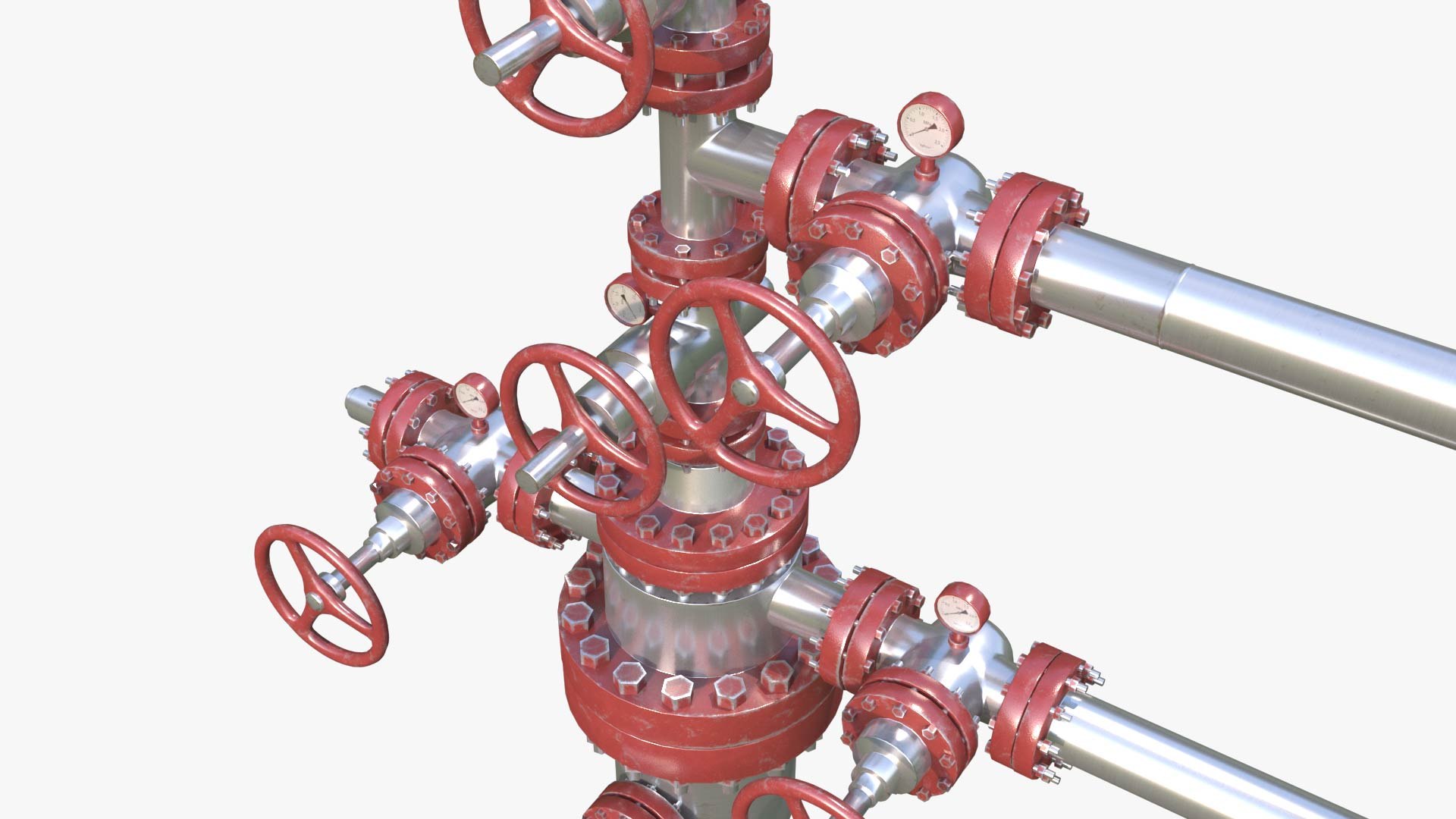 Oil Wellhead Head 3D - TurboSquid 1695558