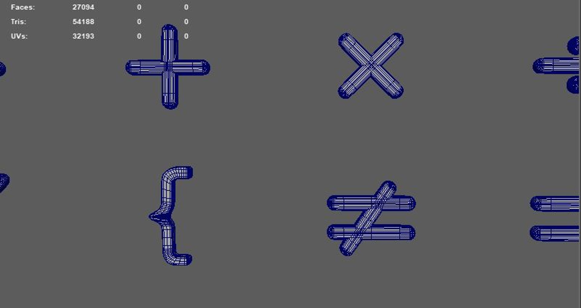3D Mathematical Symbol 3D Model Model - TurboSquid 2344977