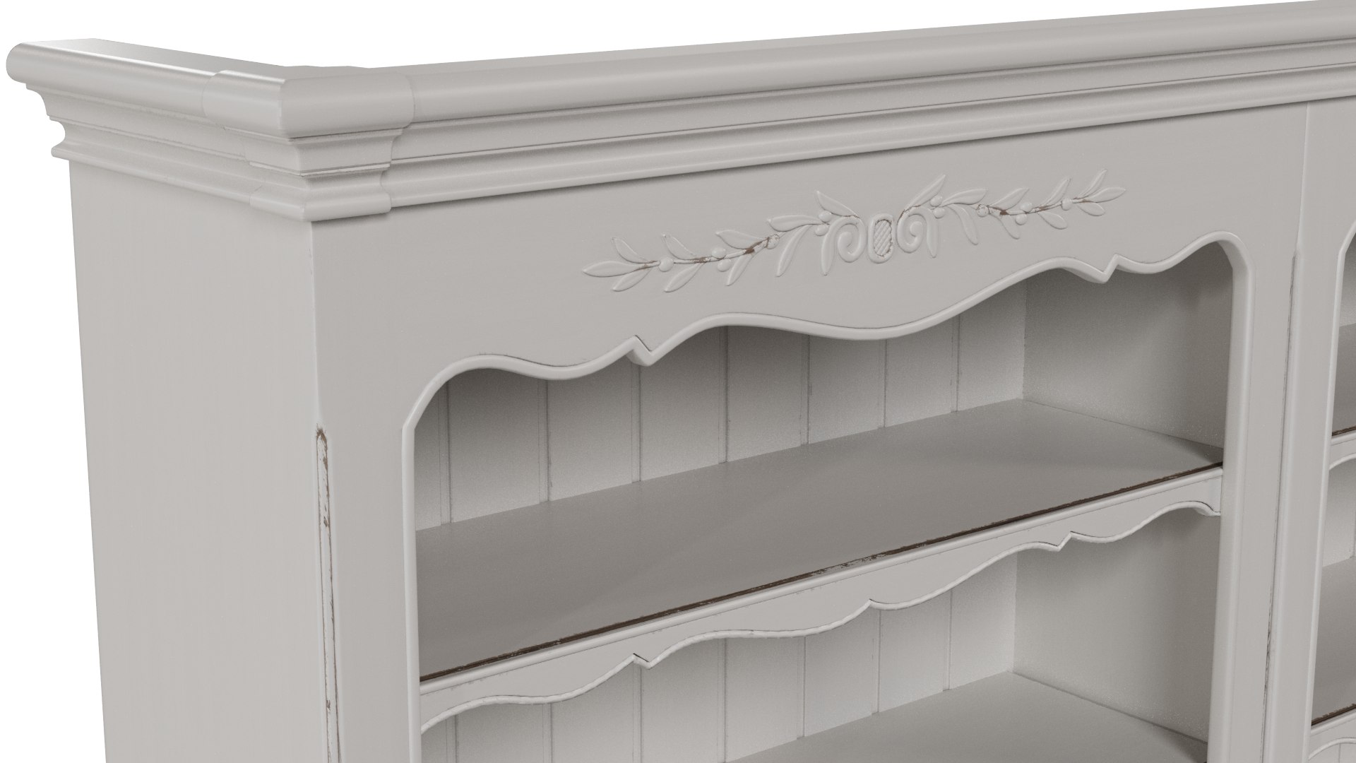 3D Marseille Library Of 2 Bookcases With Doors Model - TurboSquid 2274741