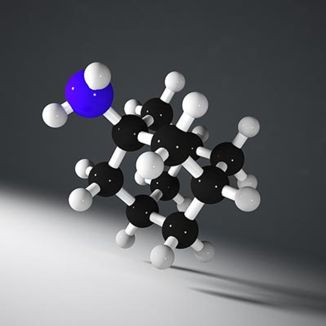 3d Model Amantadine Molecule Structure