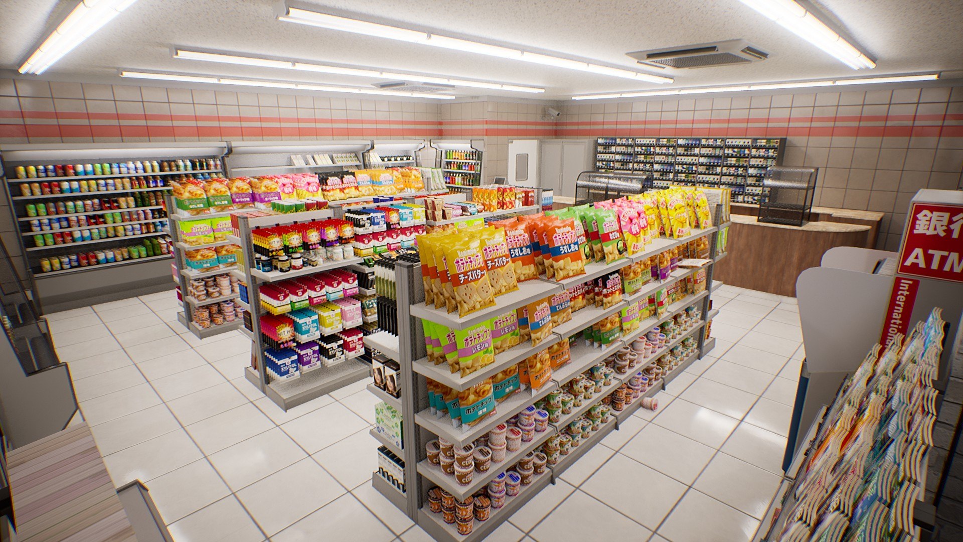 3D Japanese Convenience Store Model - TurboSquid 2137396