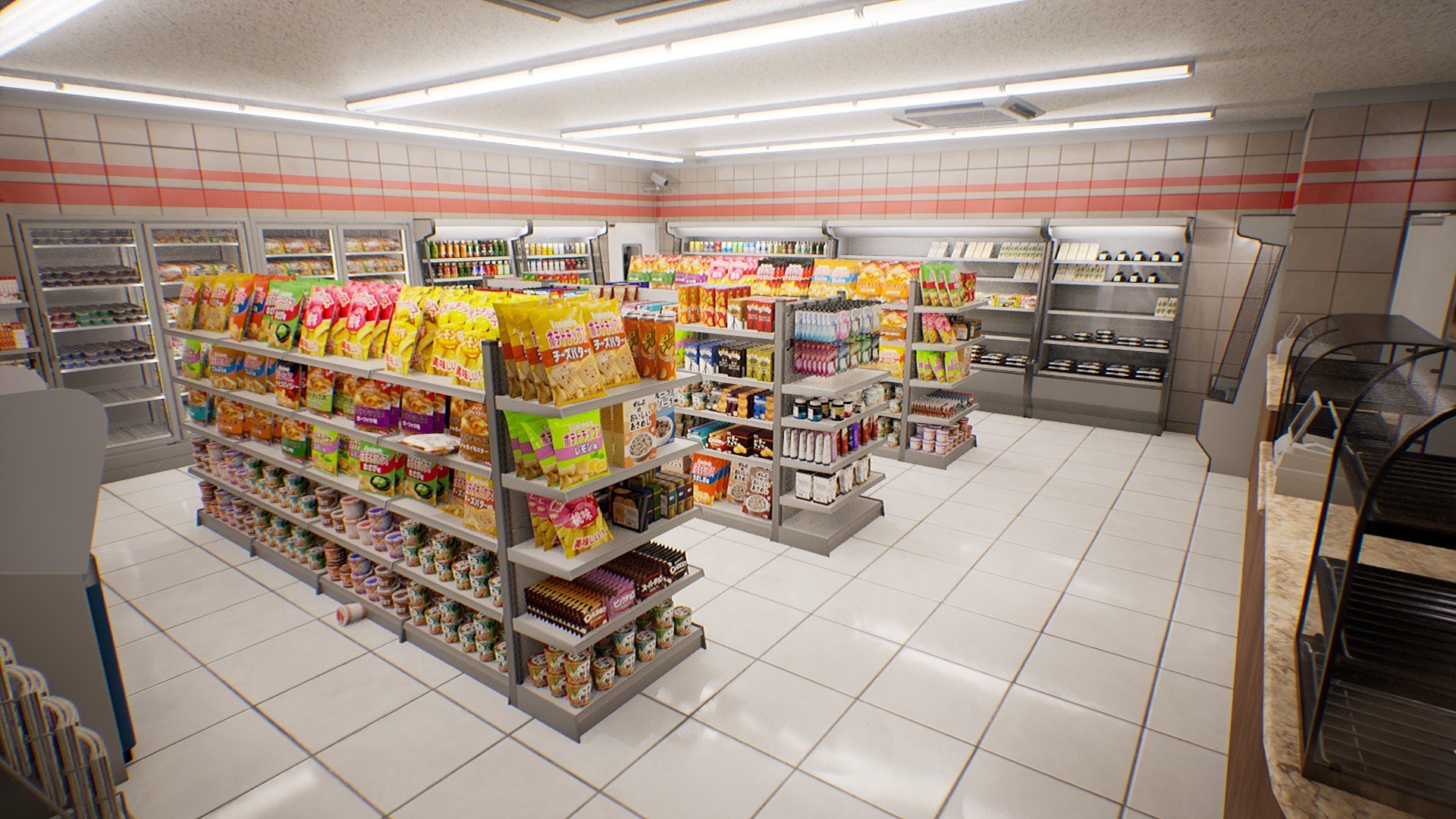 3D Japanese Convenience Store Model - TurboSquid 2137396