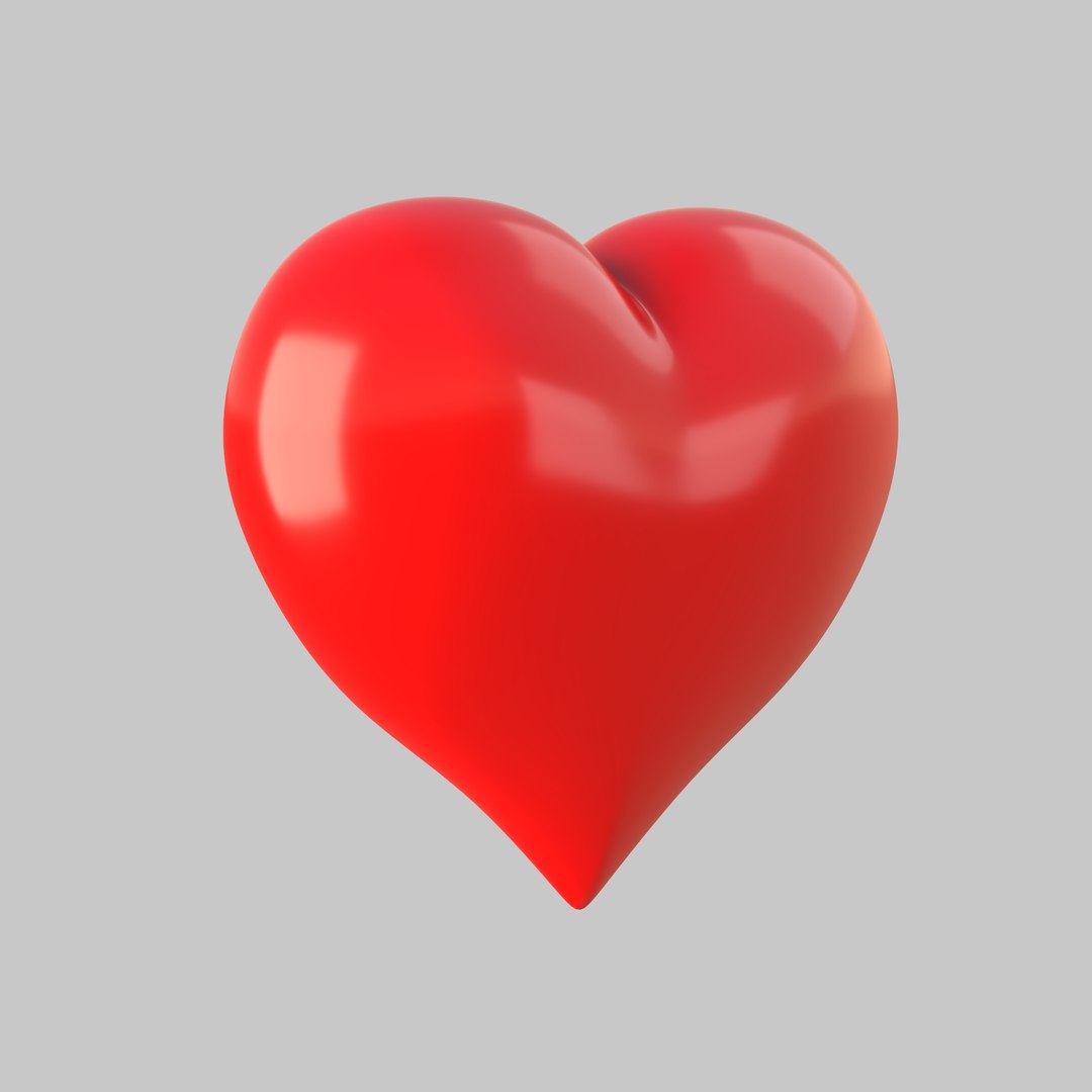 3D Heart Shape V04 Model - TurboSquid 2381001