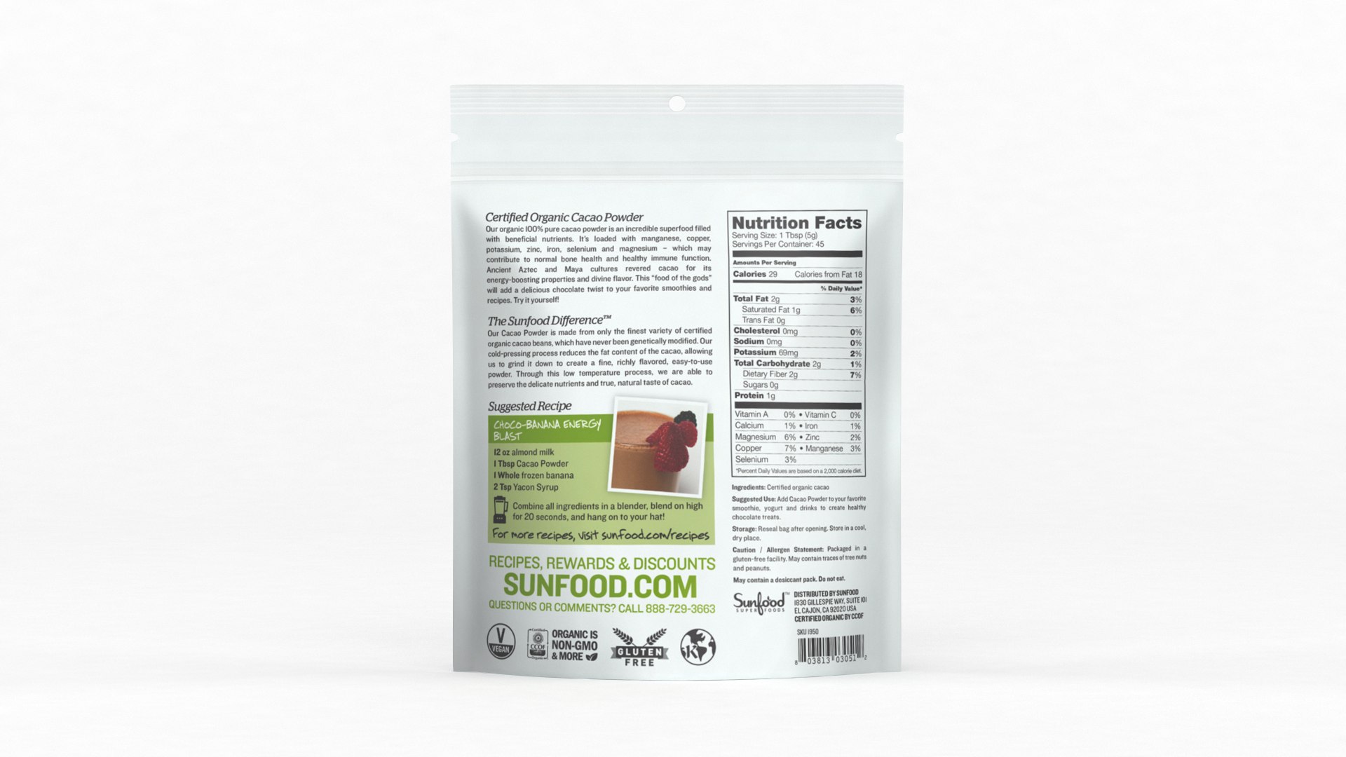 Sunfood Organic Moringa 3D Model - TurboSquid 1694805