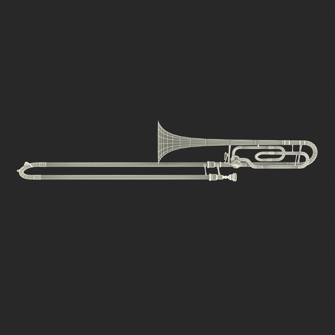 3d Trombone Silver