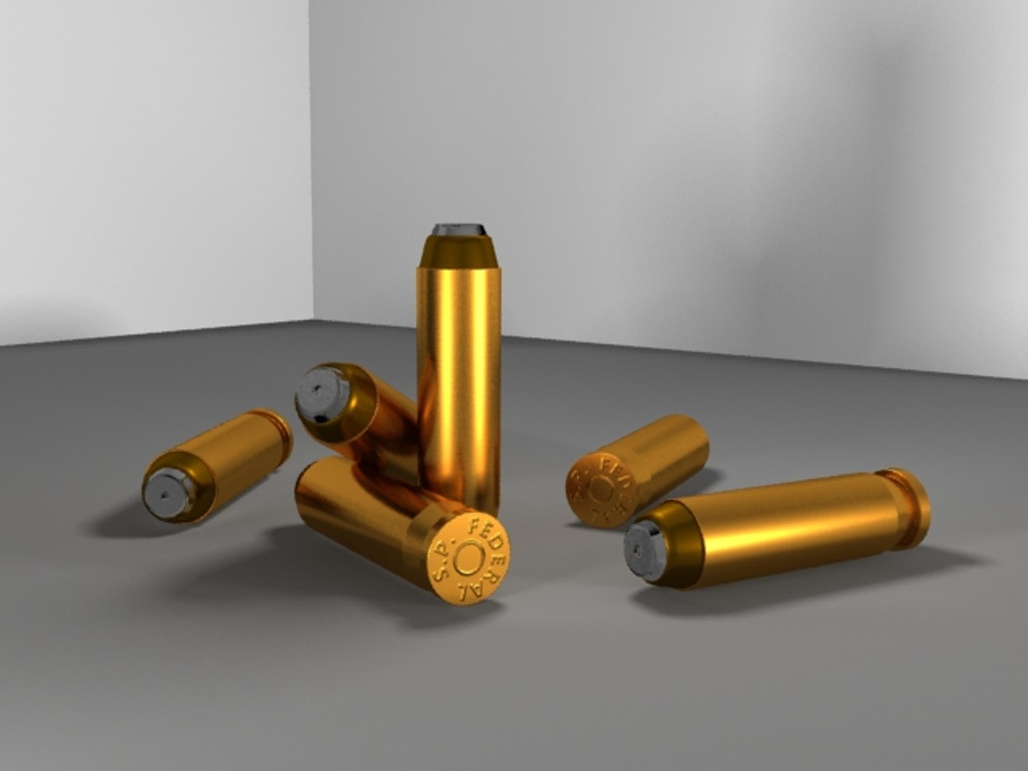 3d pistol bullet