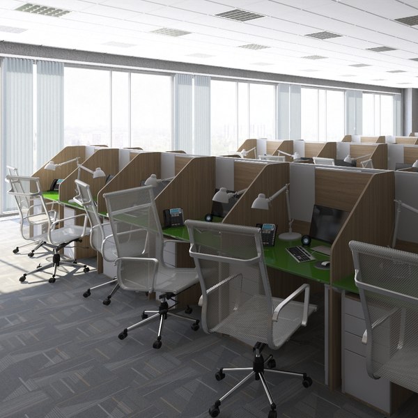 3D Call Center 3 model - TurboSquid 2010541