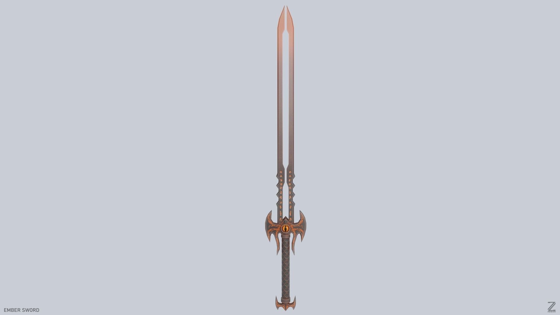 Ember Sword 3D - TurboSquid 2236692
