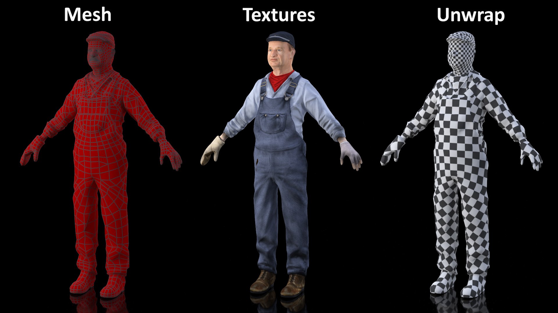 Train Conductor Character Rigged For Maya 3D Model - TurboSquid 2230224