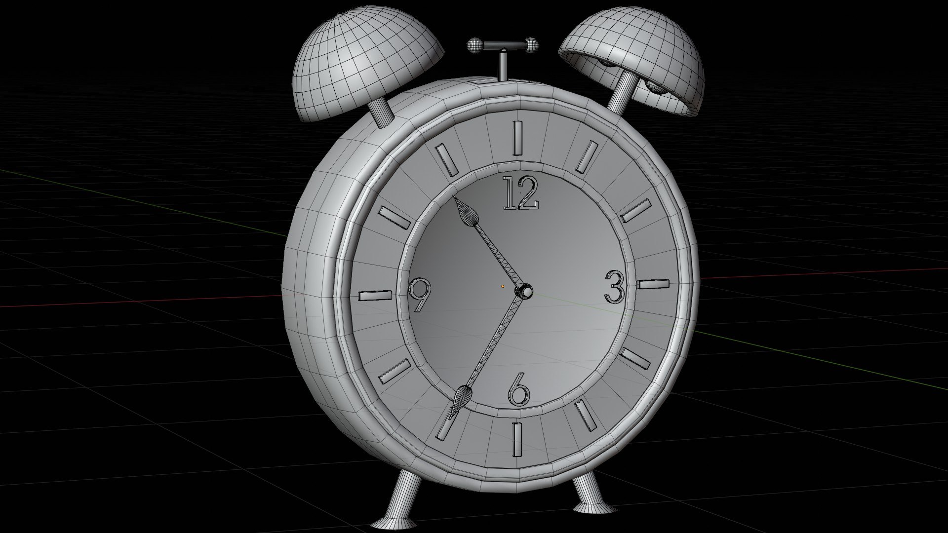Cartoon Desk Clock Model - TurboSquid 2135291