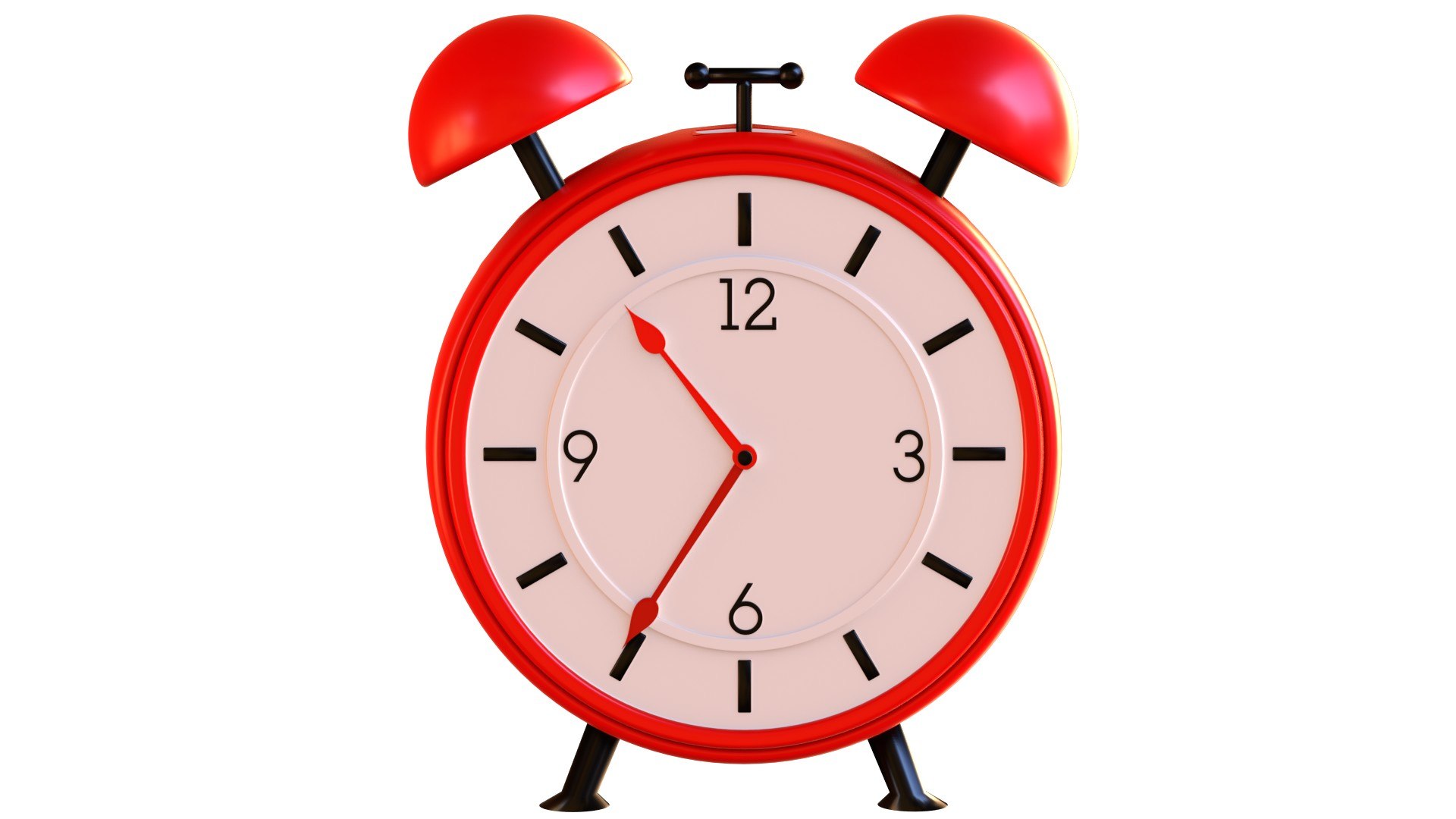 Cartoon Desk Clock Model - TurboSquid 2135291