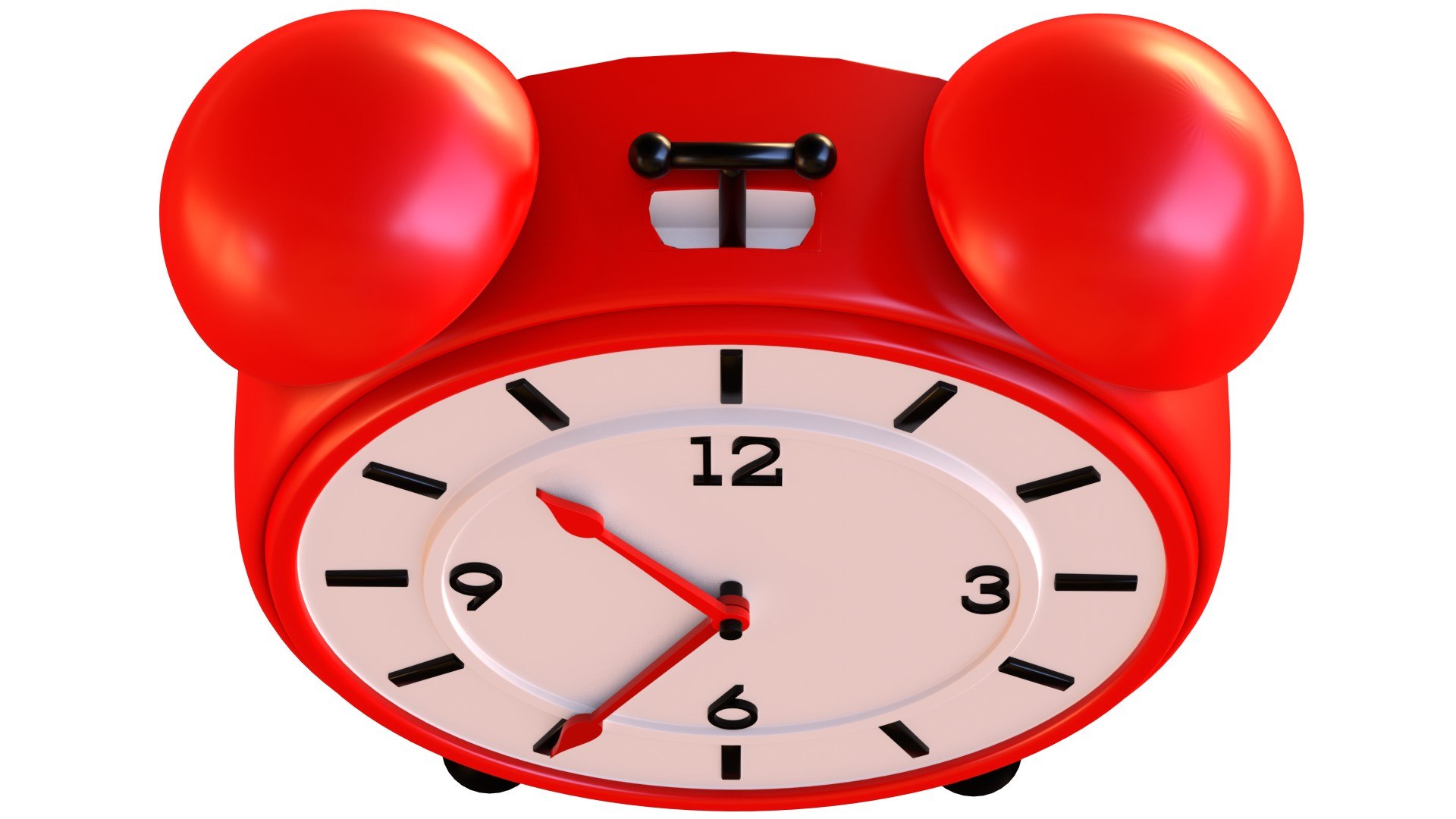 Cartoon Desk Clock Model - TurboSquid 2135291