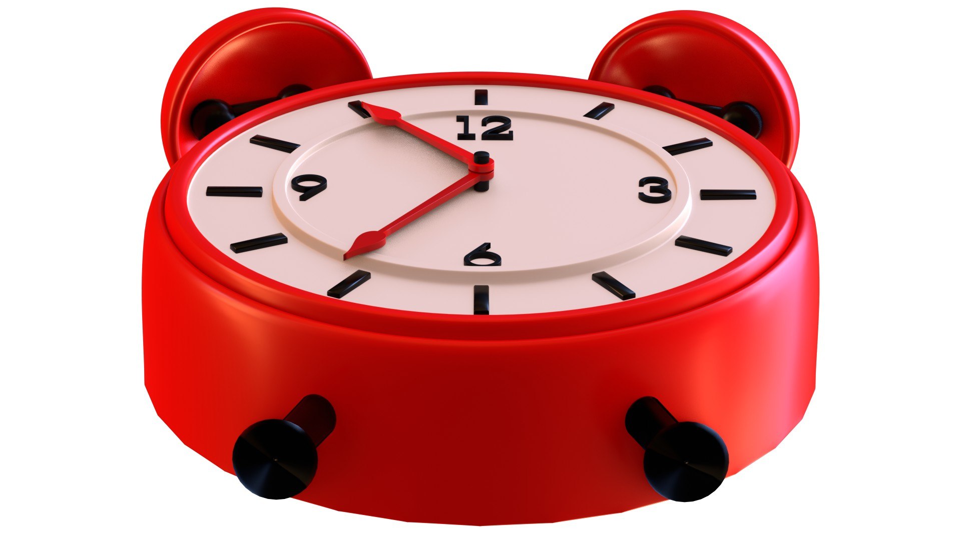 Cartoon Desk Clock Model - TurboSquid 2135291