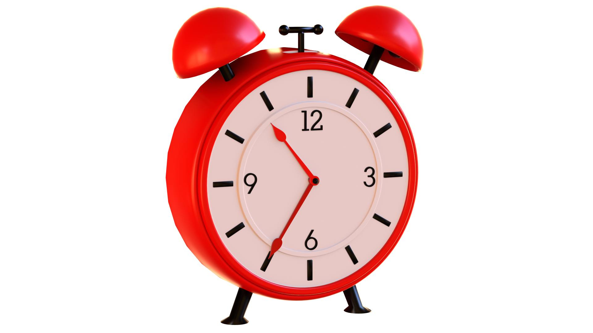 Cartoon Desk Clock Model - TurboSquid 2135291