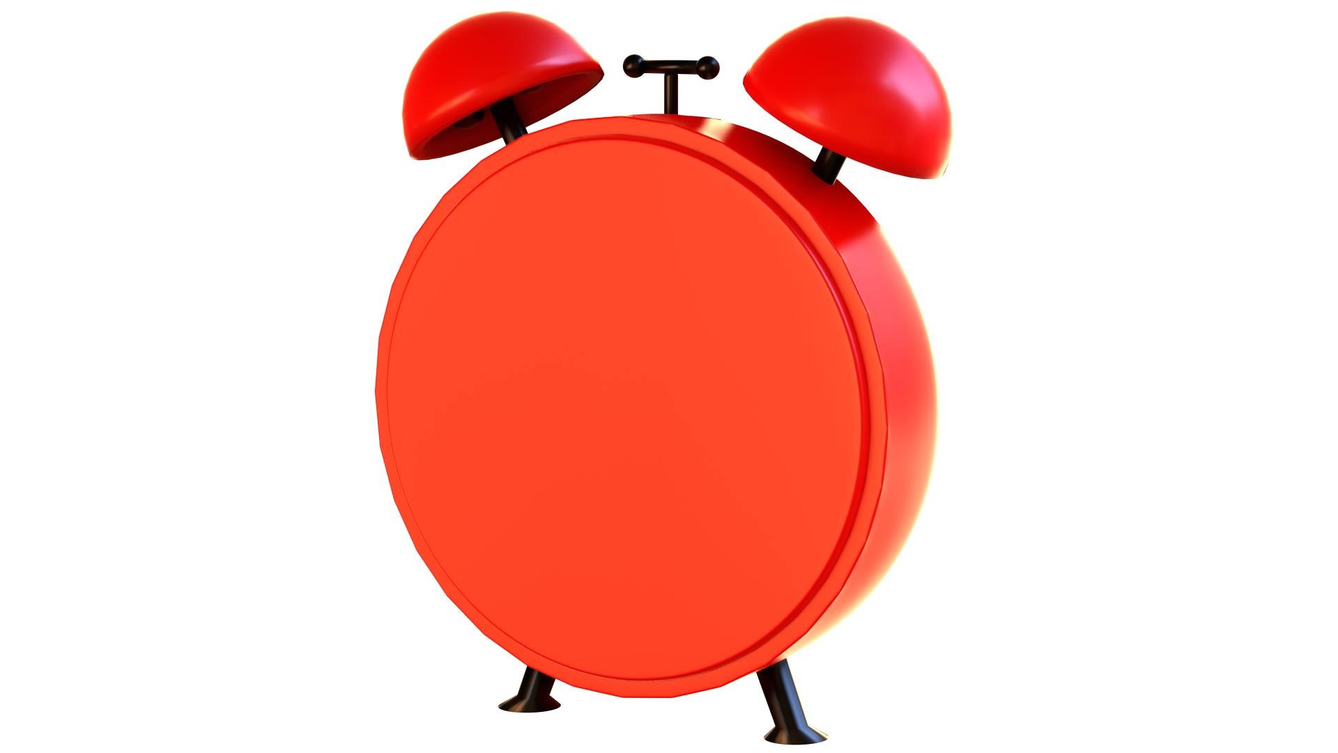 Cartoon Desk Clock Model - TurboSquid 2135291