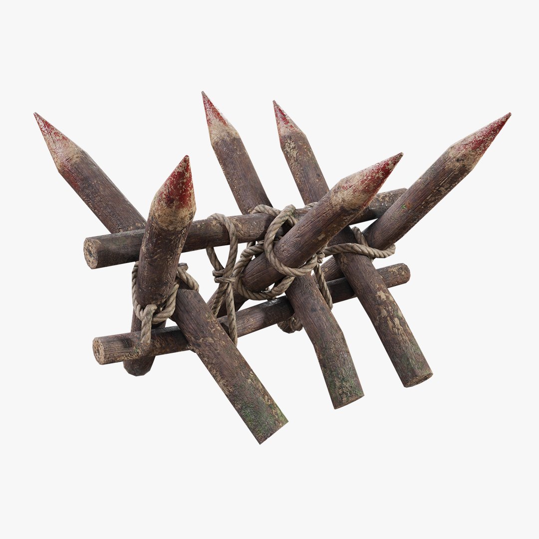 3D Wooden Stakes - TurboSquid 1654139