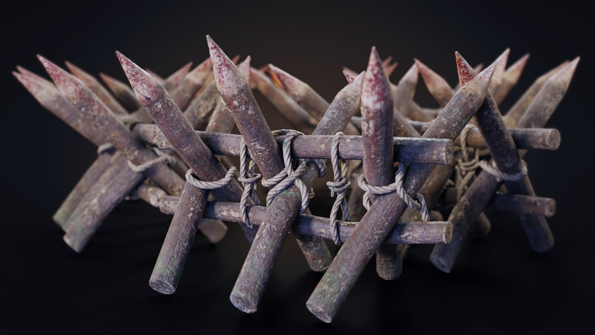 3D Wooden Stakes - TurboSquid 1654139