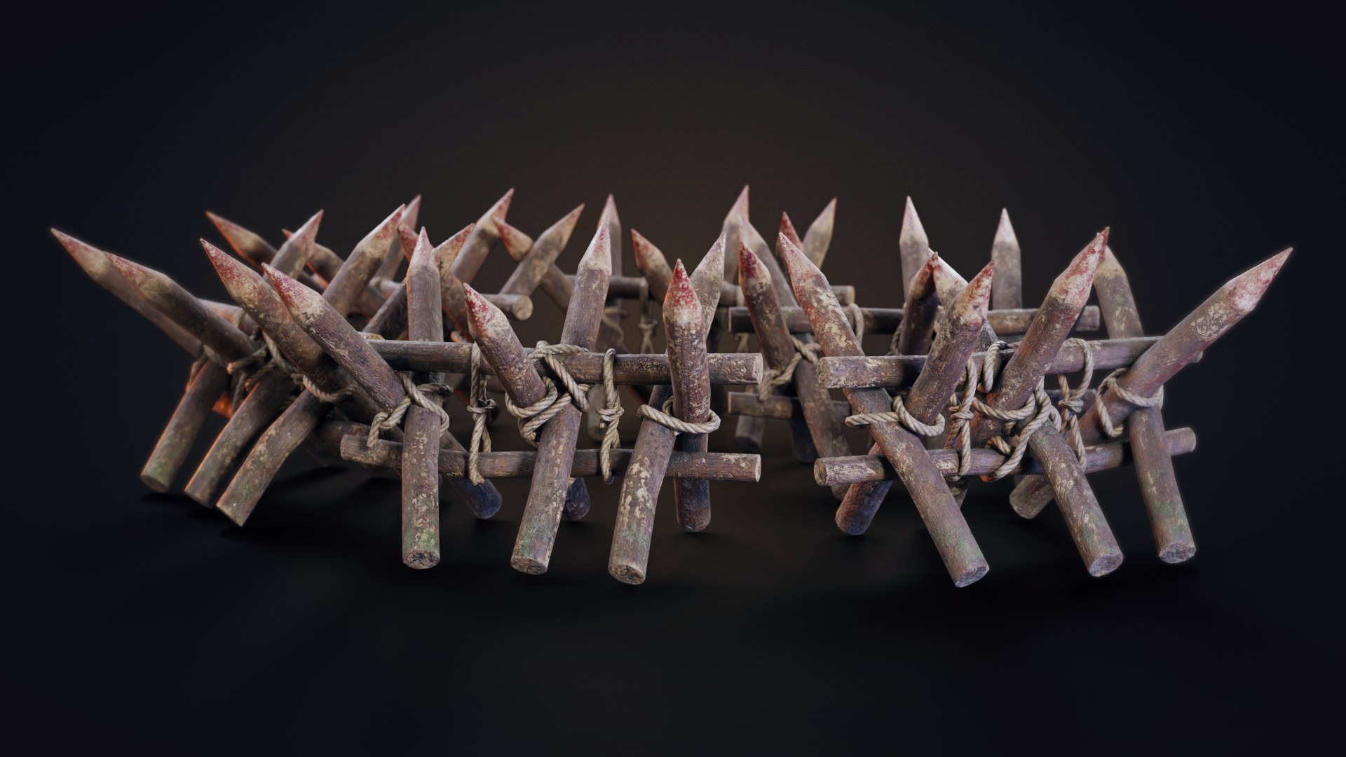 3D Wooden Stakes - TurboSquid 1654139