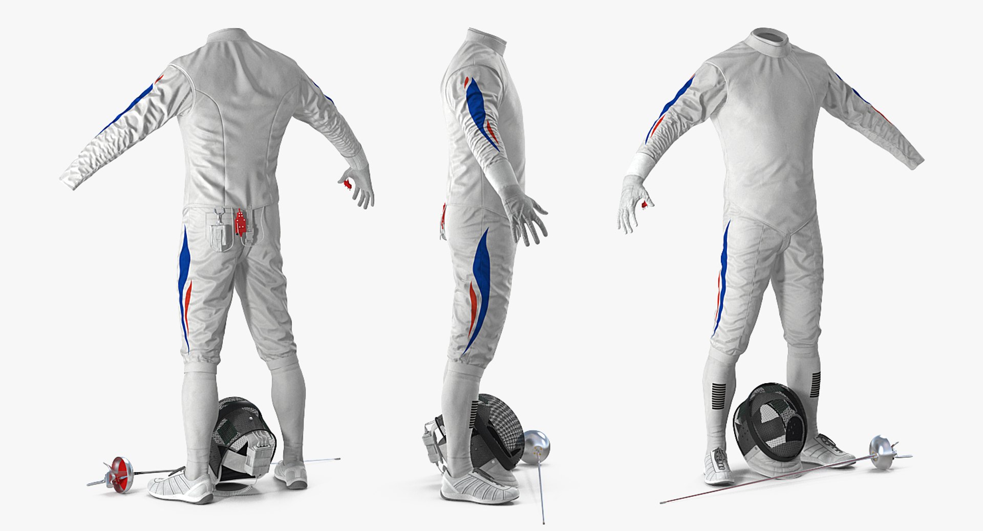 Fencer Suit Model - TurboSquid 1283872