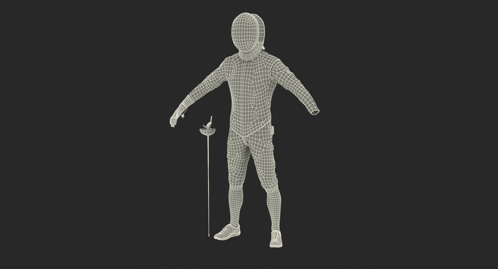 Fencer Suit Model - TurboSquid 1283872