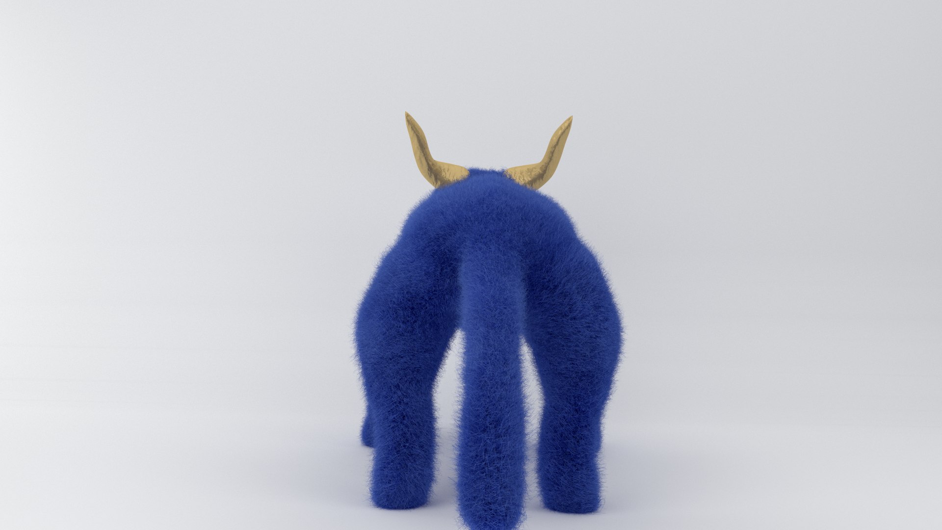 Fluffy Monster 3d Model