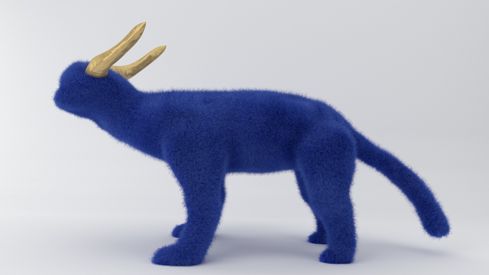 Fluffy Monster 3d Model