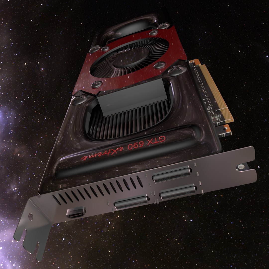 gtx 690 3d model