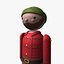 3d Model Wooden Toy Characters